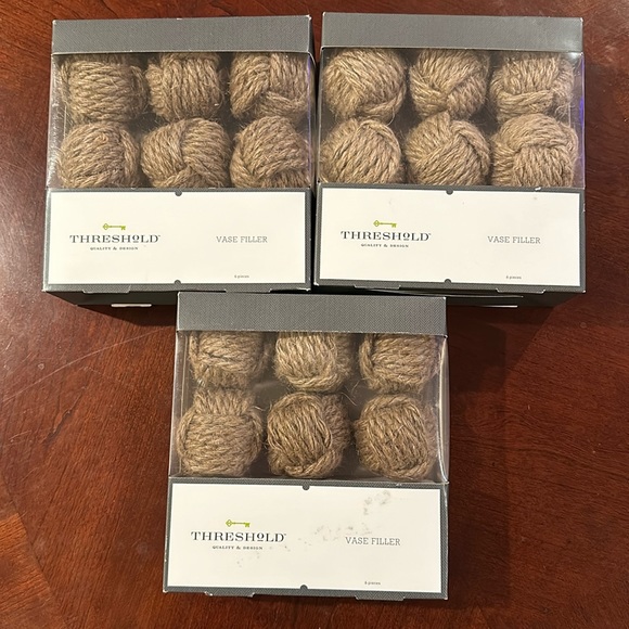 Threshold | Accents | Threshold Vase Filler Burlap Knotted 3packs 6 In ...
